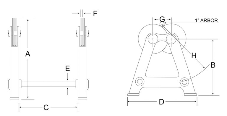 A-Frame Static Balancing Ways | A&W Precision, Inc.